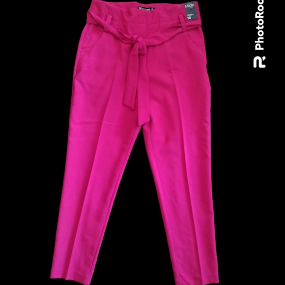 New York & Company | Pants & Jumpsuits | Belted Fuschia Ankle Pants Nwt ...